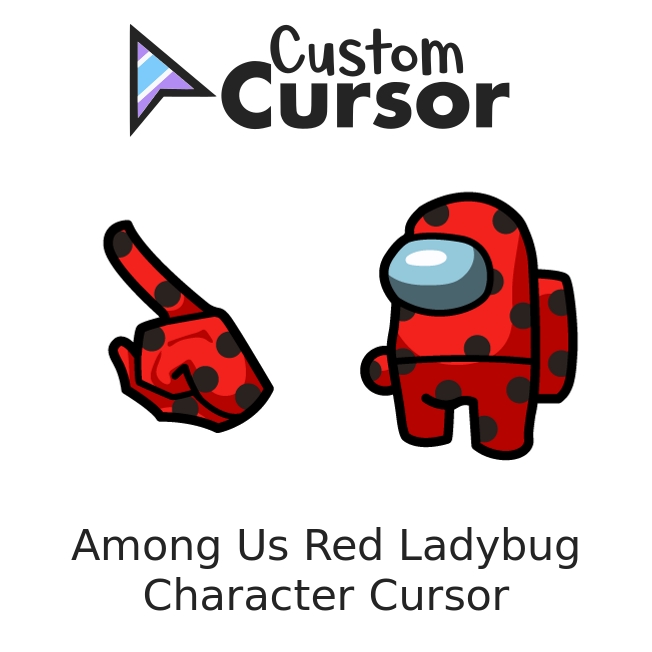 Among Us Red Ladybug Character cursor – Custom Cursor