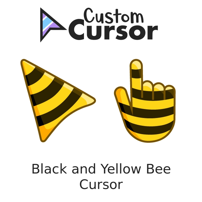 Black and Yellow Bee cursor – Custom Cursor