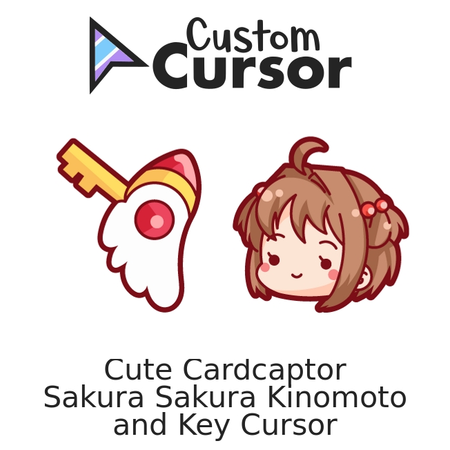 Cute Cardcaptor Sakura Sakura Kinomoto and Key cursor – Custom Cursor