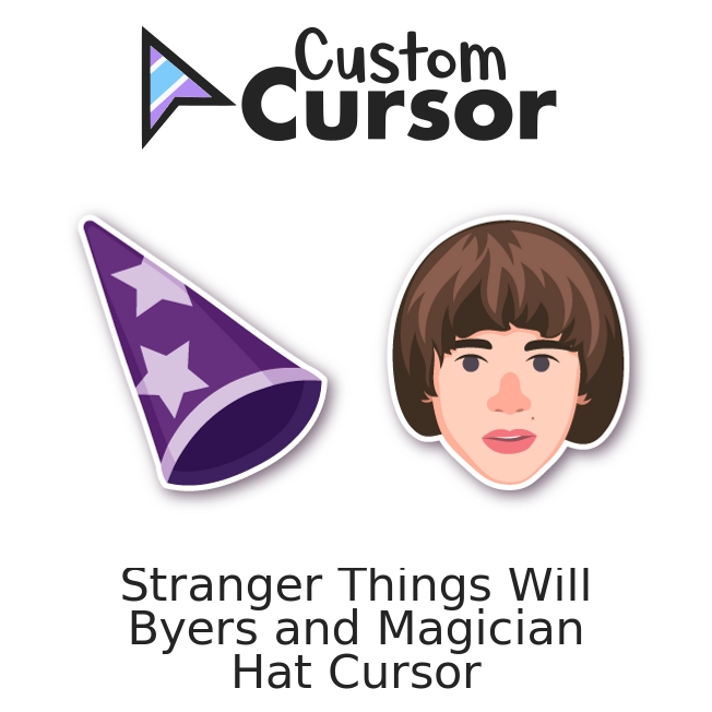 Stranger Things Will Byers and Magician Hat cursor – Custom Cursor