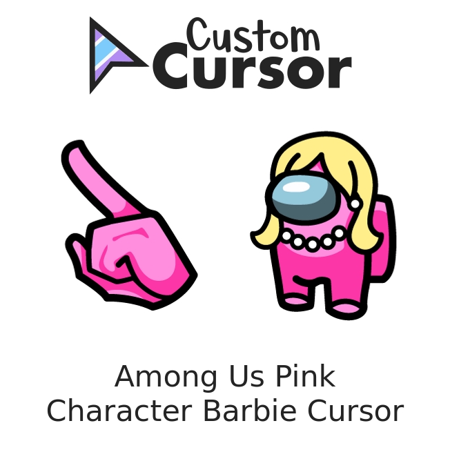 Among Us Pink Character Barbie cursor – Custom Cursor