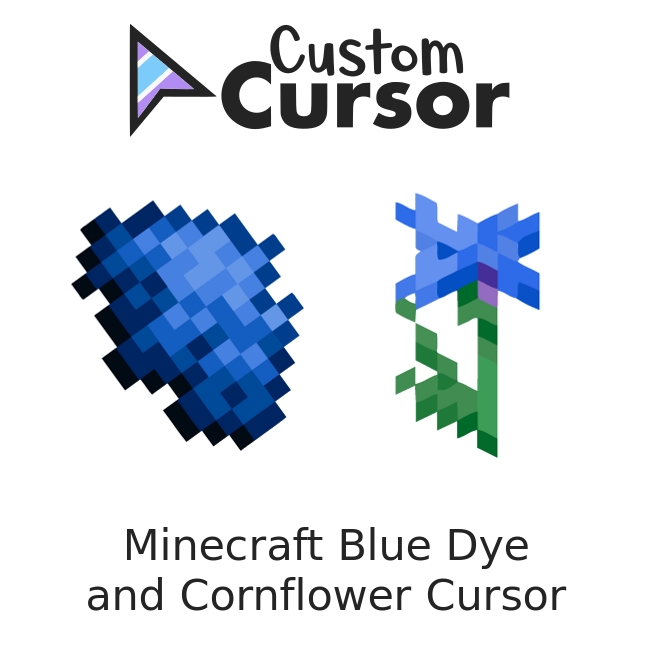 Minecraft Blue Dye and Cornflower Curseur – Custom Cursor