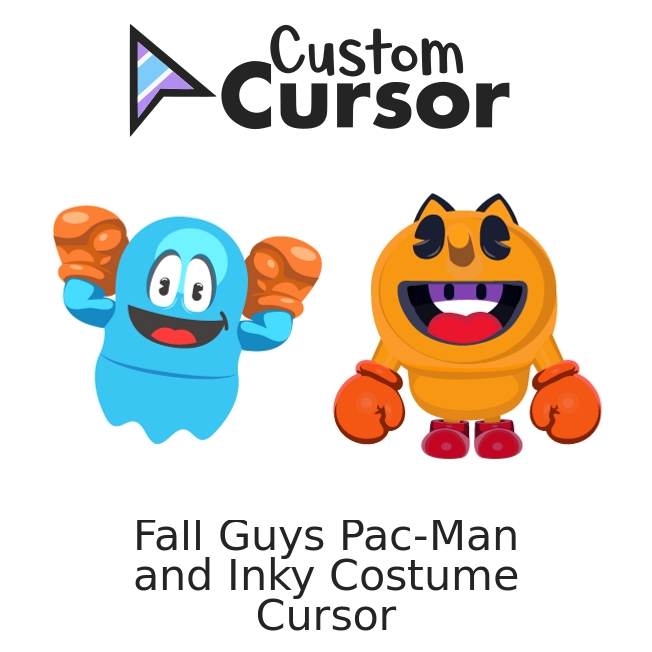 Fall Guys Pac-Man and Inky Costume cursor – Custom Cursor