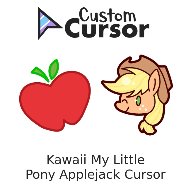 Kawaii My Little Pony Applejack cursor – Custom Cursor