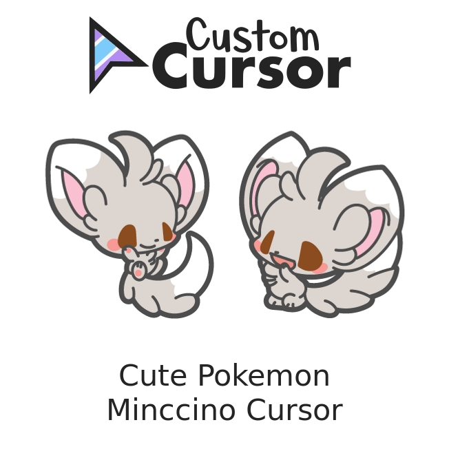 Cute Pokemon Minccino cursor – Custom Cursor