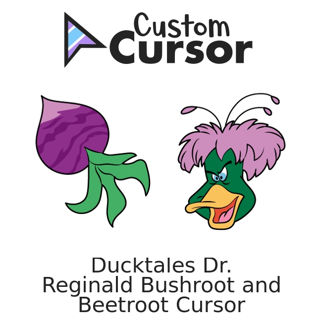 Ducktales Dr. Reginald Bushroot and Beetroot cursor – Custom Cursor