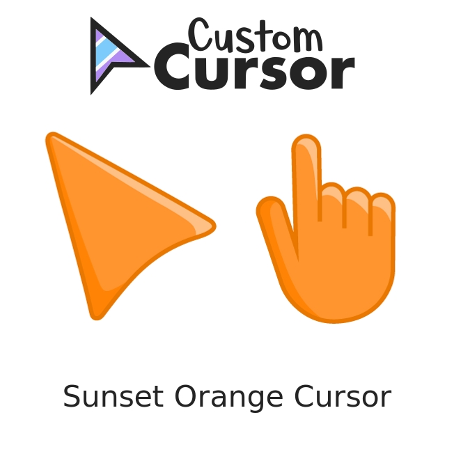 Sunset Orange cursor – Custom Cursor