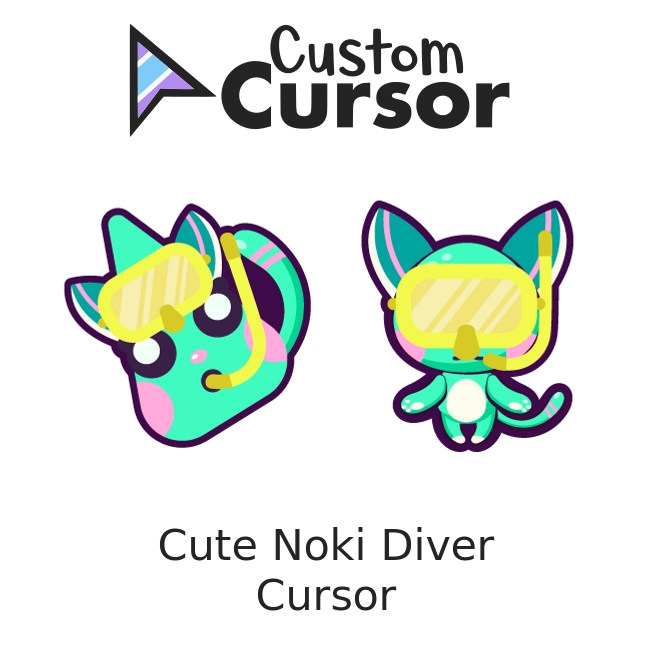 Cute Noki Diver cursor – Custom Cursor