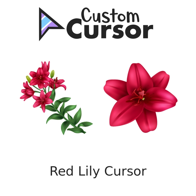 Red Lily cursor – Custom Cursor