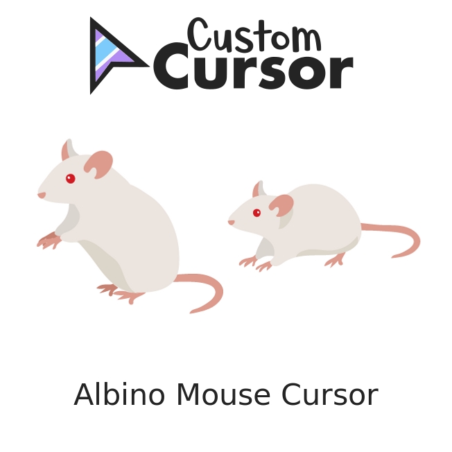 Albino Mouse cursor – Custom Cursor