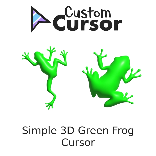 Simple 3D Green Frog Curseur – Custom Cursor Simple 3D Green Frog Curseur – Custom Cursor
