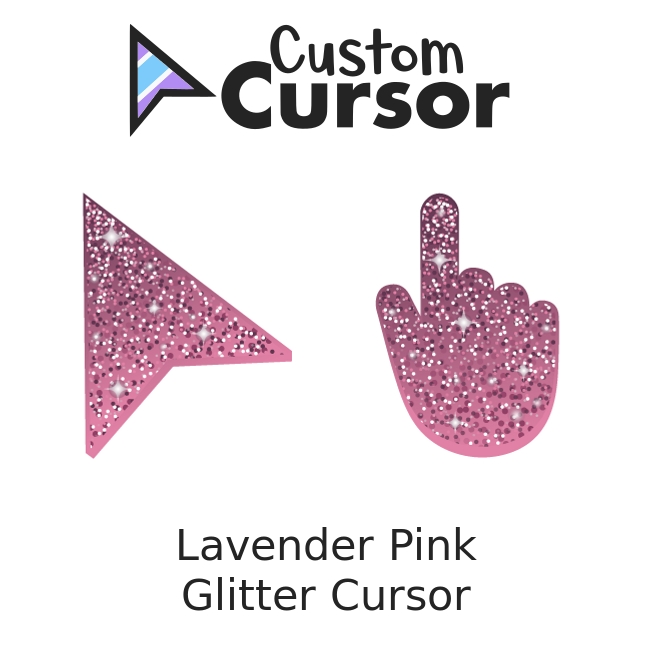 Lavender Pink Glitter cursor – Custom Cursor