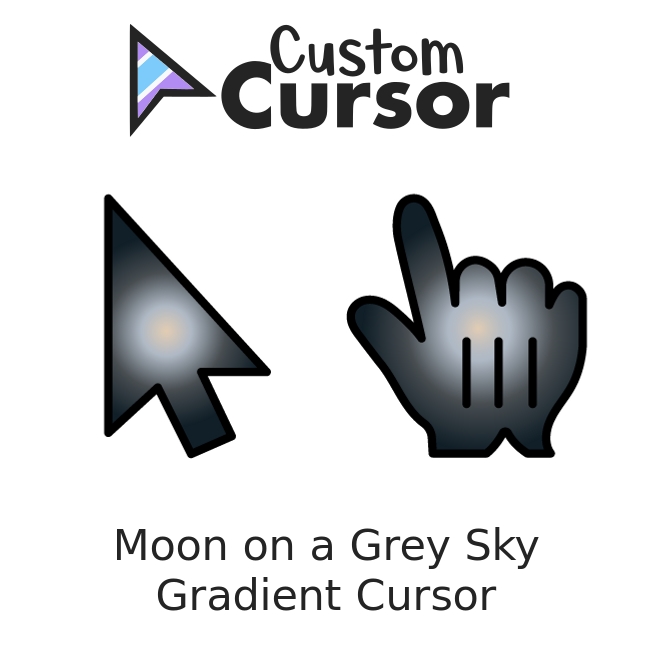 Moon on a Grey Sky Gradient курсор пак – Custom Cursor