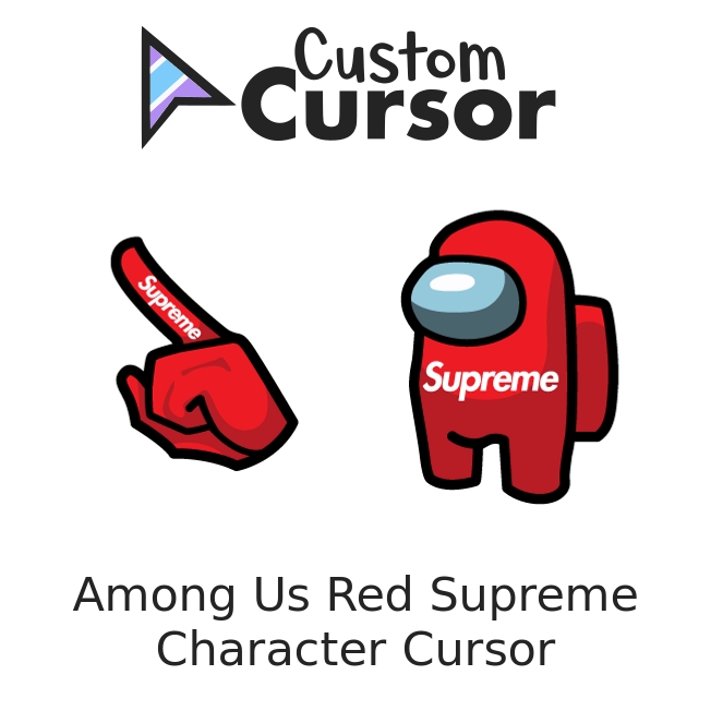 Among Us Red Supreme Character cursor – Custom Cursor