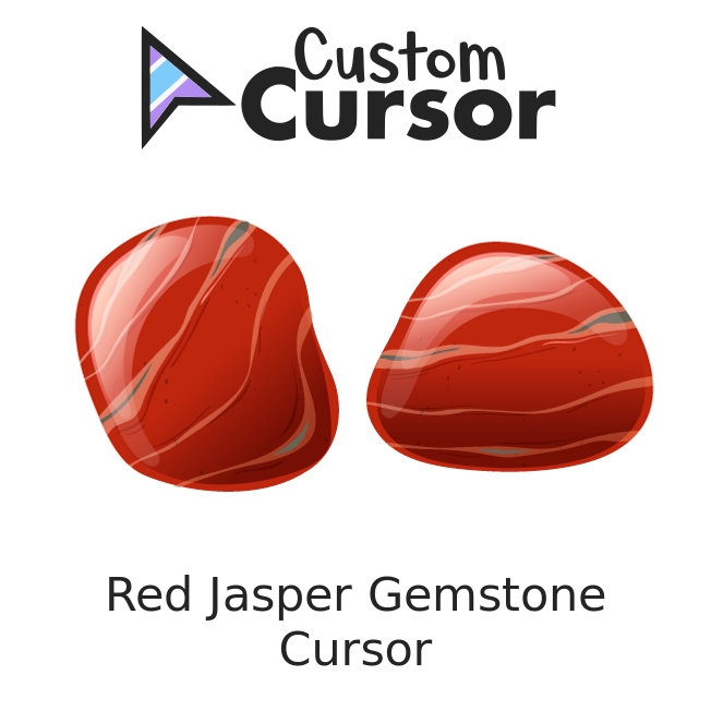 Red Jasper Gemstone cursor – Custom Cursor
