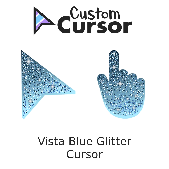 Vista Blue Glitter cursor – Custom Cursor