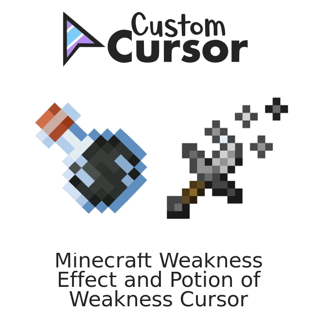 Minecraft Weakness Effect and Potion of Weakness Curseur – Custom Cursor