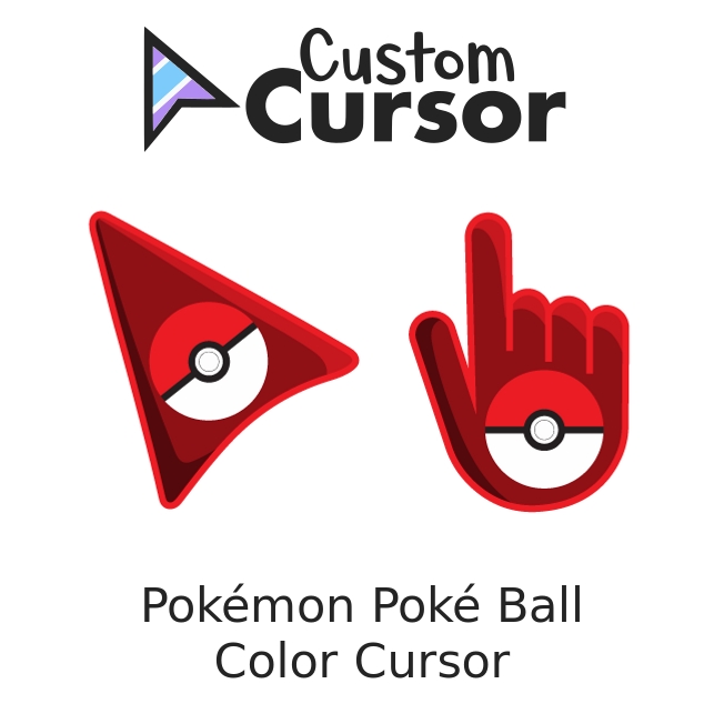 Pokémon Poké Ball Color cursor – Custom Cursor