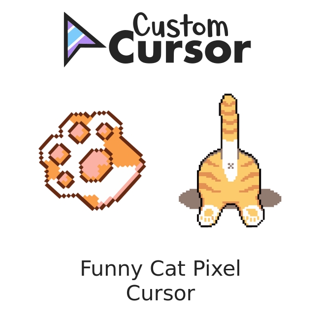 Funny Cat Pixel cursor – Custom Cursor