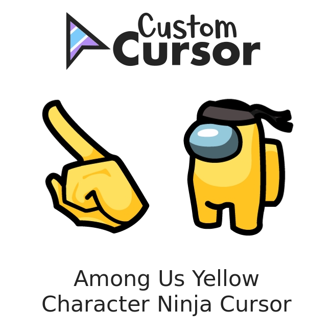 Among Us Yellow Character Ninja cursor – Custom Cursor