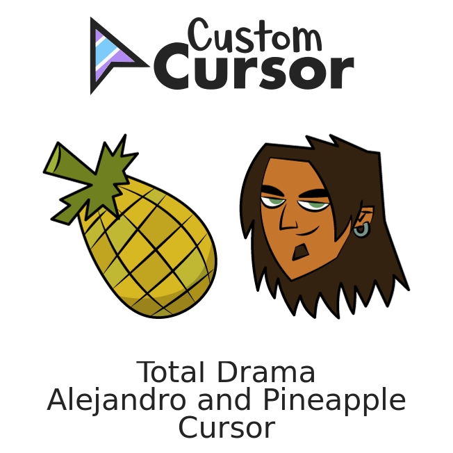 Total Drama Alejandro and Pineapple cursor – Custom Cursor