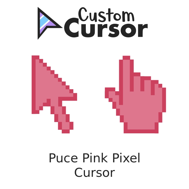 Puce Pink Pixel Curseur – Custom Cursor