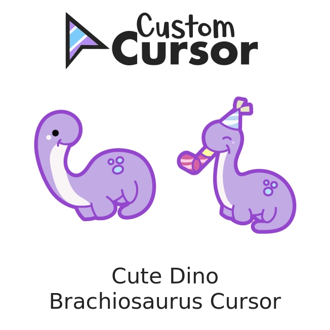 Cute Dino Brachiosaurus cursor – Custom Cursor
