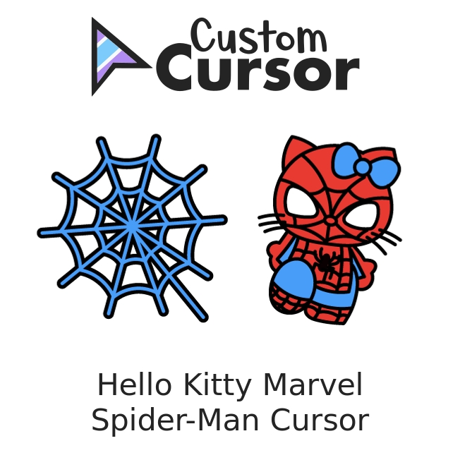 Hello Kitty Marvel Spider-Man cursor – Custom Cursor