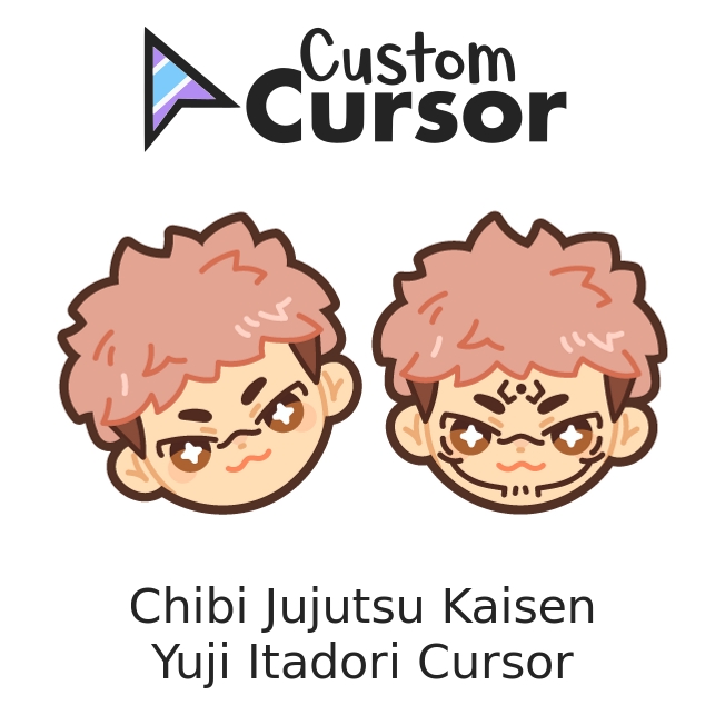 Chibi Jujutsu Kaisen Yuji Itadori cursor – Custom Cursor