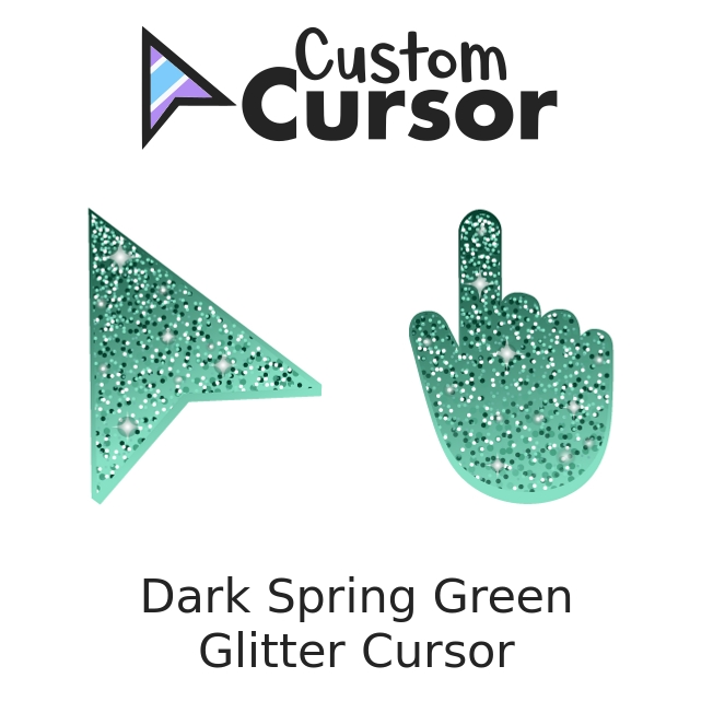 Dark Spring Green Glitter cursor – Custom Cursor