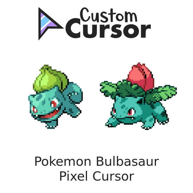Pokemon Bulbasaur Pixel курсор пак – Custom Cursor