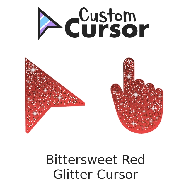 Bittersweet Red Glitter cursor – Custom Cursor